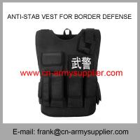 China Wholesale Cheap China Army Black Color Anti-Stab Vest for Police Border Defence for sale