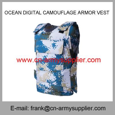 China Wholesale Cheap China Military Ocean Digital Camouflage Ballistic Armor Vest for sale
