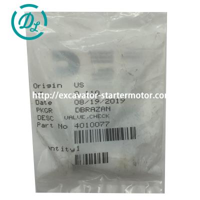China EexcavaStart Cummins ISX Check Valve 4010077 24V Original Engine Part for sale