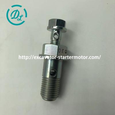 China EexcavaStart ISUZU 4HK1 Engine Oil Return Tube Bolt OEM 1-09675037-1 for sale