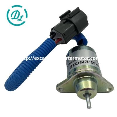 China EexcavaStart 12V Fuel Shut Off Solenoid 1503ES-12S5SUC12S for Excavator Engine for sale
