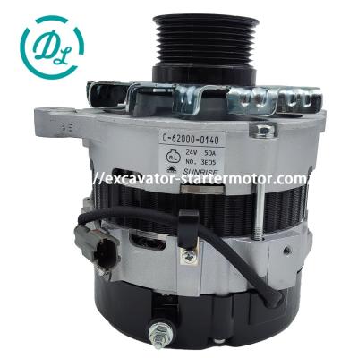China EexcavaStart Nikko Alternator for 4JJ1 Engine OEM 0-62000-0140 8-98092112-1 for sale