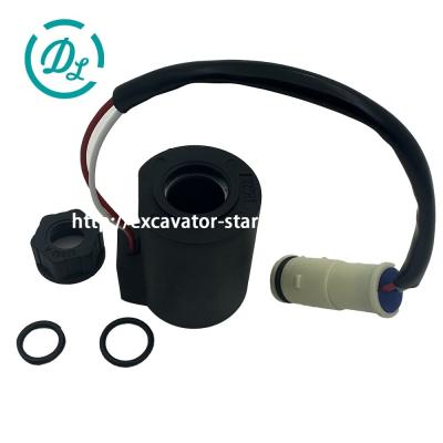 China EexcavaStart 24V Solenoid Valve Coil EC210B OEM 14550884 14527267 Excavator Part for sale