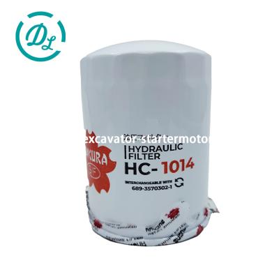 China EexcavaStart Sakura HC-1014 Hydraulic Oil Filter for Excavators for sale