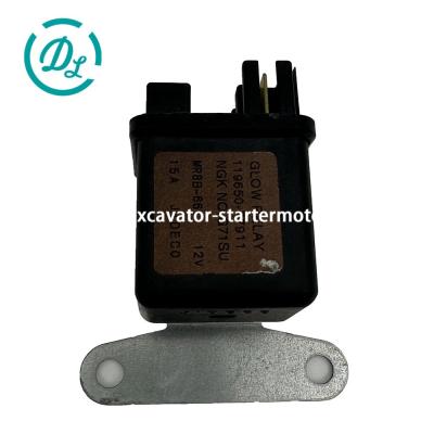 China EexcavaStart Yanmar 119650-77911 Glow Plug Relay 12VDC 3A Excavator Part for sale