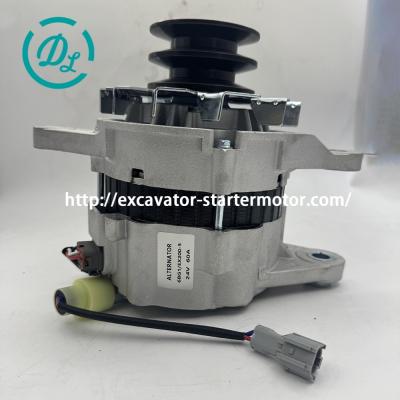 China EexcavaStart 24V 50A Excavator Alternator OEM 1-81200603-7 6UZ1 Compatible for sale