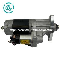 China EexcavaStart Yanmar 6LAAE Excavator Starter Motor 24V 11T OEM 148616-77012 for sale