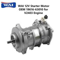 China EexcavaStart WAI 12V Starter Motor OEM 19616-63010 for V2403 Engine for sale