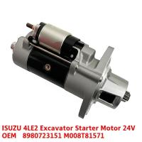China EexcavaStart ISUZU 4LE2 Excavator Starter Motor 24V OEM 8980723151 M008T81571 for sale