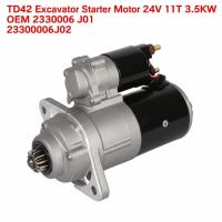 China EexcavaStart TD42 Excavator Starter Motor 24V 11T 3.5KW OEM 2330006J01 2330006J02 for sale
