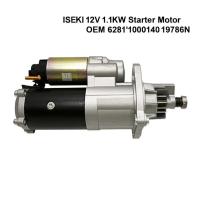 China EexcavaStart ISEKI 12V 1.1KW Starter Motor OEM 62811000140 19786N for sale