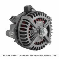 China EexcavaStart Doosan DH80-7 Excavator Alternator 24V 40A OEM 129953-77210 for sale