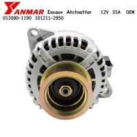 China EexcavaStart Yanmar Excavator Alternator 12V 55A OEM 012080-1190 101211-2950 for sale