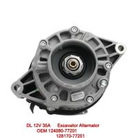 China EexcavaStart DL 12V 35A Excavator Alternator OEM 124080-77201 128170-77201 for sale