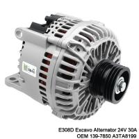 China EexcavaStart CAT E308D Excavator Alternator 24V 30A OEM 139-7850 A3TA8199 for sale