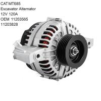 China EexcavaStart CAT MT685 Excavator Alternator 12V 120A OEM 11203565 11203828 for sale