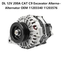 China EexcavaStart DL 12V 200A CAT C9 Excavator Alternator OEM 11203340 11203576 for sale