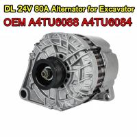 China EexcavaStart DL 24V 80A Alternator for Excavator OEM A4TU6088 A4TU6084 for sale