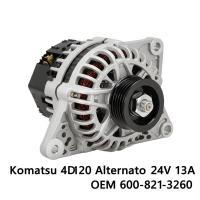 China EexcavaStart Komatsu 4D120 Excavator Alternator 24V 13A OEM 600-821-3260 for sale
