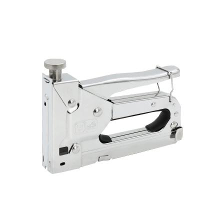 China Heavy Duty Manual Staple Gun 3 Way for Upholstery Carpentry Furniture 50 Staples Capacity for sale