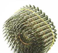 China Galvanized Steel Welded Coil Screw Nails 2.1x35mm 16 Degree for Pallet Containers for sale