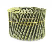 China 16 Degree Galvanized Steel Coil Nails 2.5x75mm Wire Welded for Construction for sale