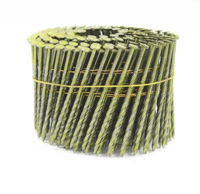 China 16 Degree Galvanized Steel Coil Nails 2.5x75mm Wire Welded for Construction for sale