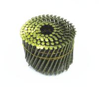 China 16 Degree Galvanized Steel Coil Nails 2.5x75mm Wire Welded for Construction for sale
