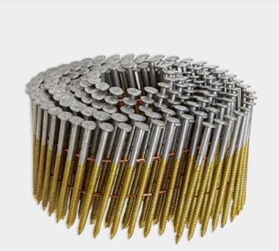 China 15 Degree Galvanized Steel Coil Nails 2 Inch 50mm for Wooden Pallet Construction for sale