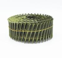 China 15 Degree Galvanized Steel Coil Nails 2 Inch 50mm for Wooden Pallet Construction for sale
