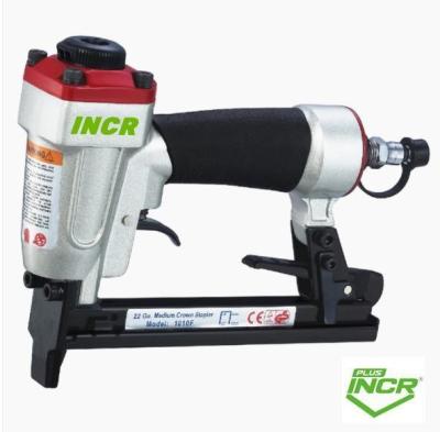 China 22 Gauge Fine Crown Air Pneumatic Staple Gun 1010F for Upholstery 60-100psi for sale