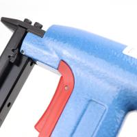 China 22 Gauge Pneumatic Air Stapler Short Nose Staple Gun 1/4 to 5/8 Inch for Furniture Upholstery for sale