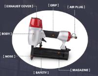 China 16 Gauge 50mm Pneumatic Finish Nail Gun Air Brad Nailer for Furniture Decoration Upholstery for sale