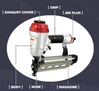 China 16 Gauge Pneumatic Finish Nail Gun Air Brad Nailer T64 70-120psi 2.5 Inch Nail Range for sale