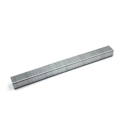 China 22 Gauge U-Type Nail 3/8 Crown 12mm Air Pneumatic Staple 7112 for Furniture Decoration for sale