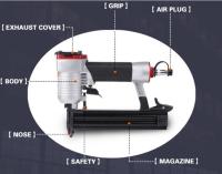 China 18 Gauge 32mm Pneumatic Air Brad Nailer for Furniture and Cabinet Assembly 60-100psi for sale