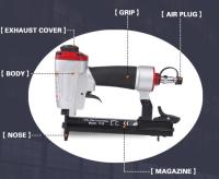 China 22 Gauge Fine Crown Pneumatic Staple Gun D7116S 1/4 to 5/8 Inch for Heavy Duty Upholstery for sale