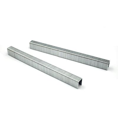 China 22 Gauge 71 Series U-Type Nail Staple 9.10mm Crown 0.55mm Thickness for Furniture Decoration for sale