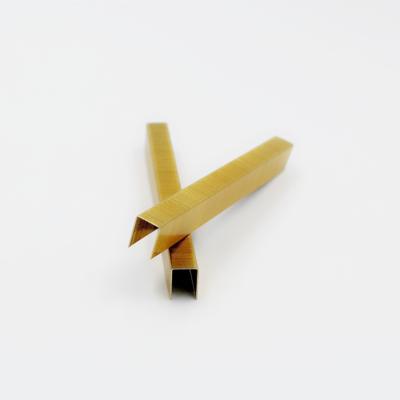 China GB Standard 14 Series 22 Gauge 1410 Pneumatic Staples 0.60mm Thickness 3/8in Length for Upholstery for sale