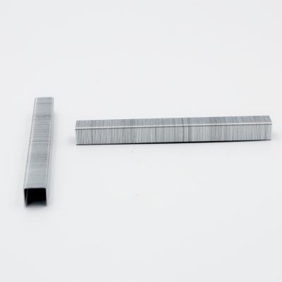 China 84 Series Galvanized Industrial Wire Staples 20 Gauge U-Type Steel Nail 12.2mm Crown for sale
