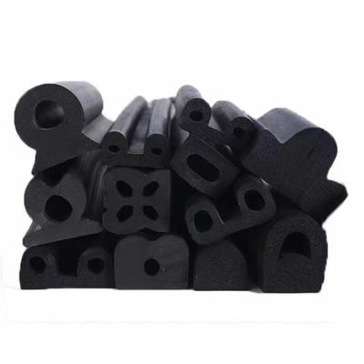 China Custom Epdm Rubber Seal Strips Glazing Window Extrusion Rubber Profile Windshield Epdm Sealing Strip for sale