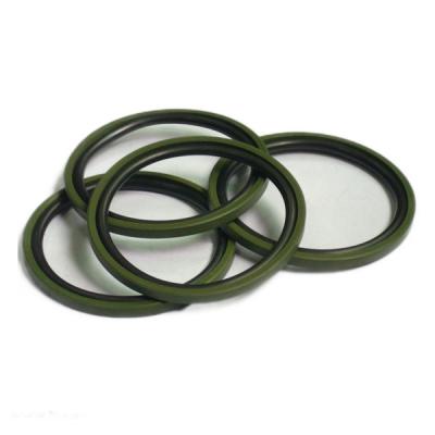 China Hydraulic Cylinder Piston NBR PTFE Bronze Rubber Glyd Ring Seal for sale