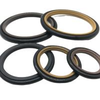 China High Pressure Resistant PTFE + NBR / FKM Rod Step Oil Seal Ring for Hydraulic Cylinder for sale