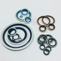 China metal rubber bonded washer compact washer seal of screw thread for sale