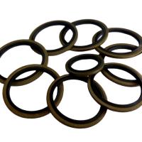 China NBR material Bonded seal with iron steel ring rubber metal Bonded Seal for sale