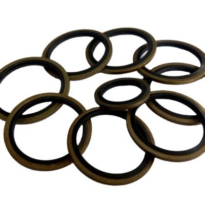 China washer 3/8 1/2 inch NBR galvanized steel black blue Bonded seal for sale