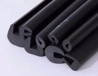 China Customize all kinds of rubber strip emergency door vertical rubber strip card slot rubber strip door D-type sound insulation for sale