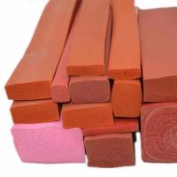 China Silicone Foam Square Sealing Strip Heat Resistant Insulation Flat For Cars, Containers, Machines for sale