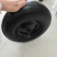China 10'' inch solid rubber/PU wheel for mini agriculture machine for sale