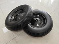 China 10'' inch solid rubber/PU wheel for mini agriculture machine for sale